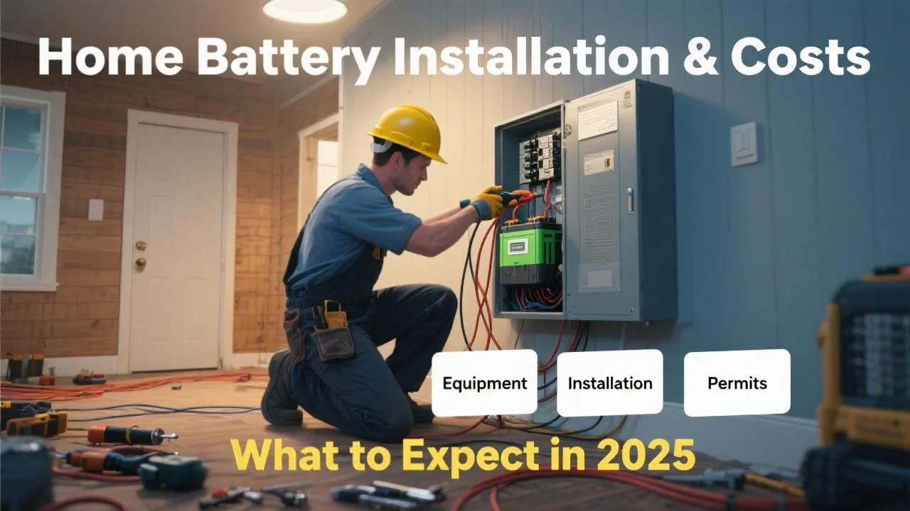 Home Battery Installation & Costs: What to Expect in 2025 - EnergySave Pro